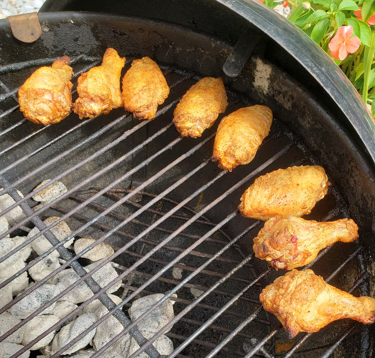 Charcoal Grilled Crispy Cajun Wings - For the Wing