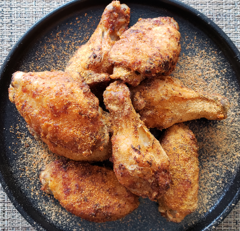 Air Fryer Frank's RedHot Buffalo Seasoning Dry Wings - For the Wing