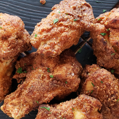 Secret Spice Blend Fried Chicken Wings - For the Wing